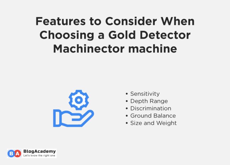 Gold detector machine